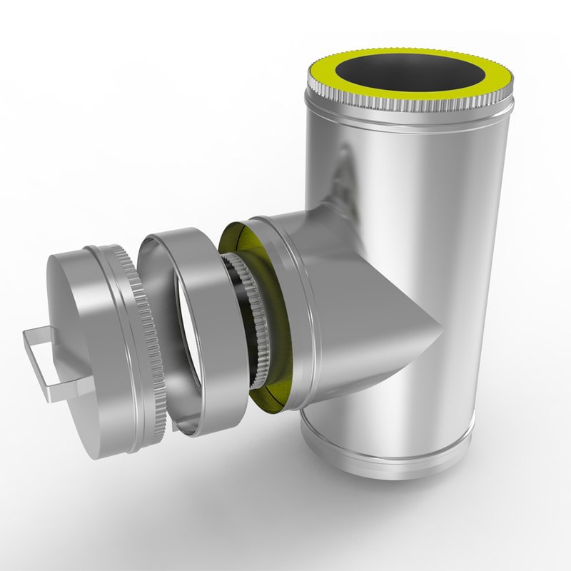 Kit cos de fum din inox, 6 m, diametru 160 mm, suspendat | Prompt Service